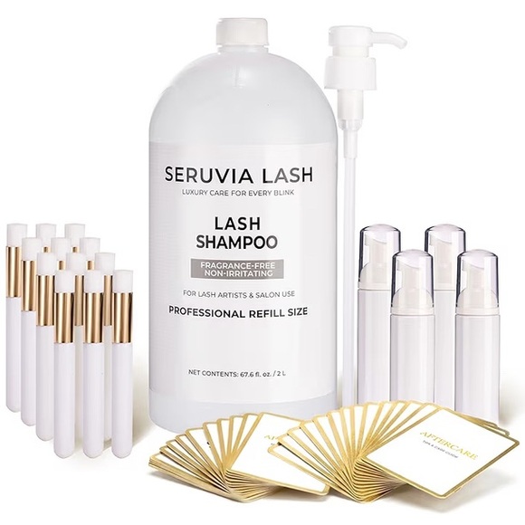 Seruvia Lash | Makeup | New Complete Professional Lash Cleanser Kit 2l ...